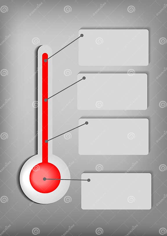 Flow Chart, Thermometer Style Background Stock Vector - Illustration of ...