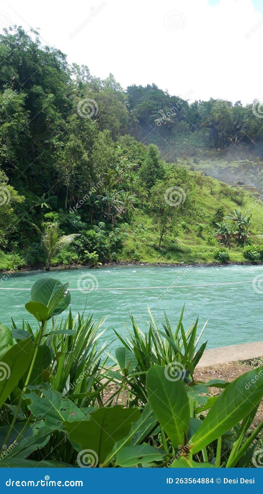 The Flow of Clear River Water and from the Dam Stock Photo - Image of ...