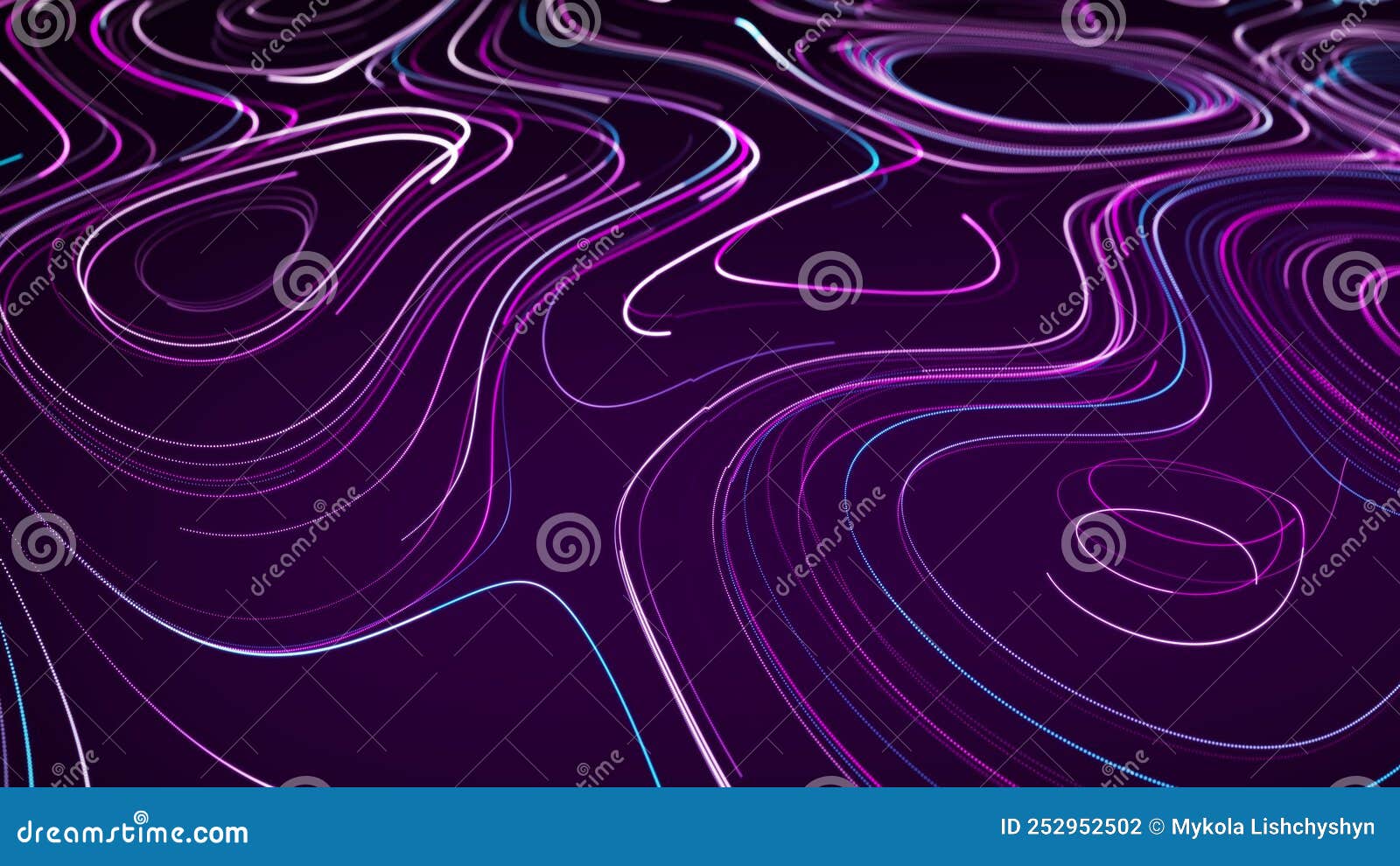 Flow of Particles. Big Data Visualization. Digital Technology Wave ...