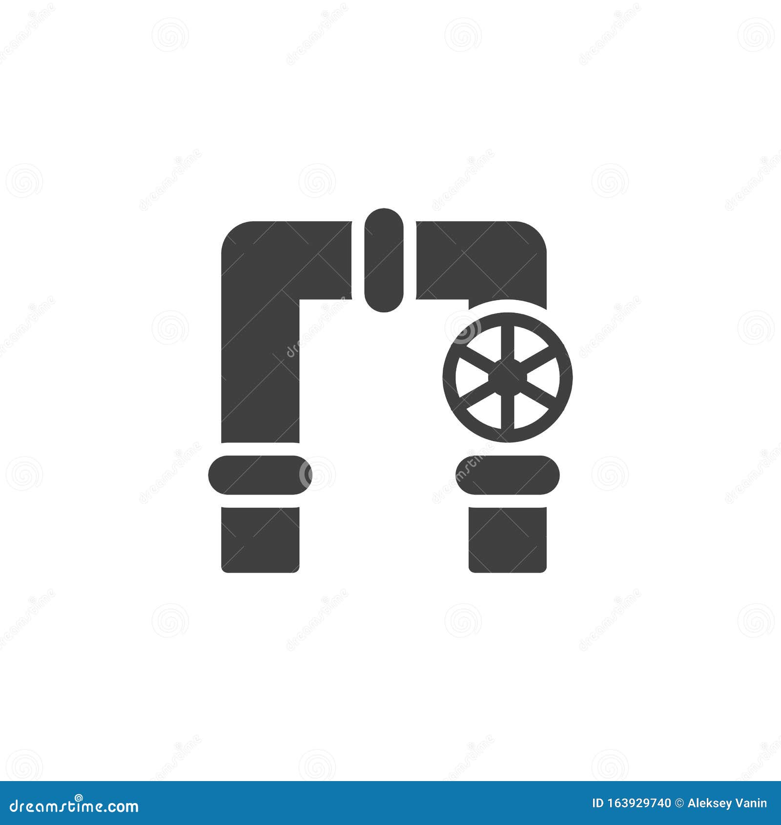 Flow Control Valve Vector Icon Stock Vector - Illustration of single ...