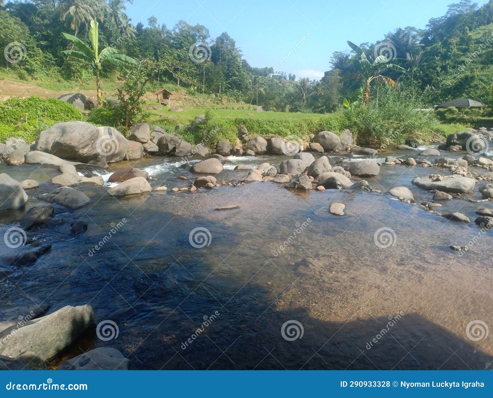 The Flow of the Cilember Waterfall River Stock Photo - Image of ...