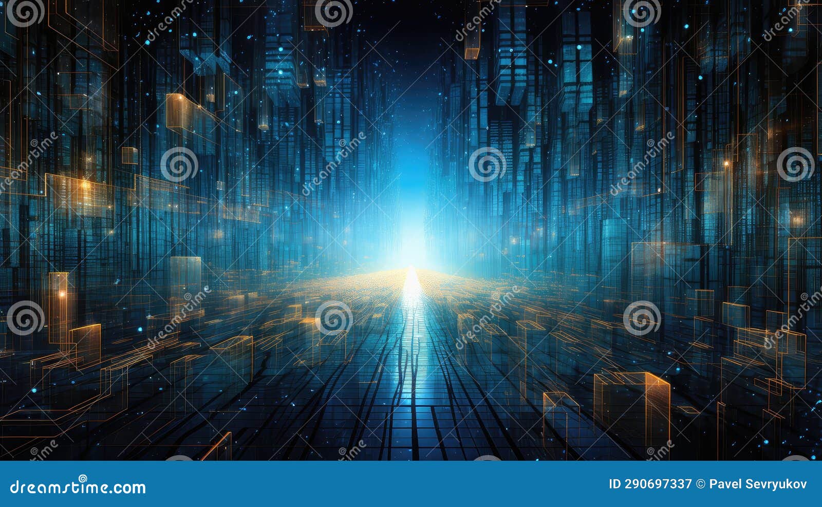 Flow Cyberflow Matrix Matrix Stock Illustration - Illustration of ...