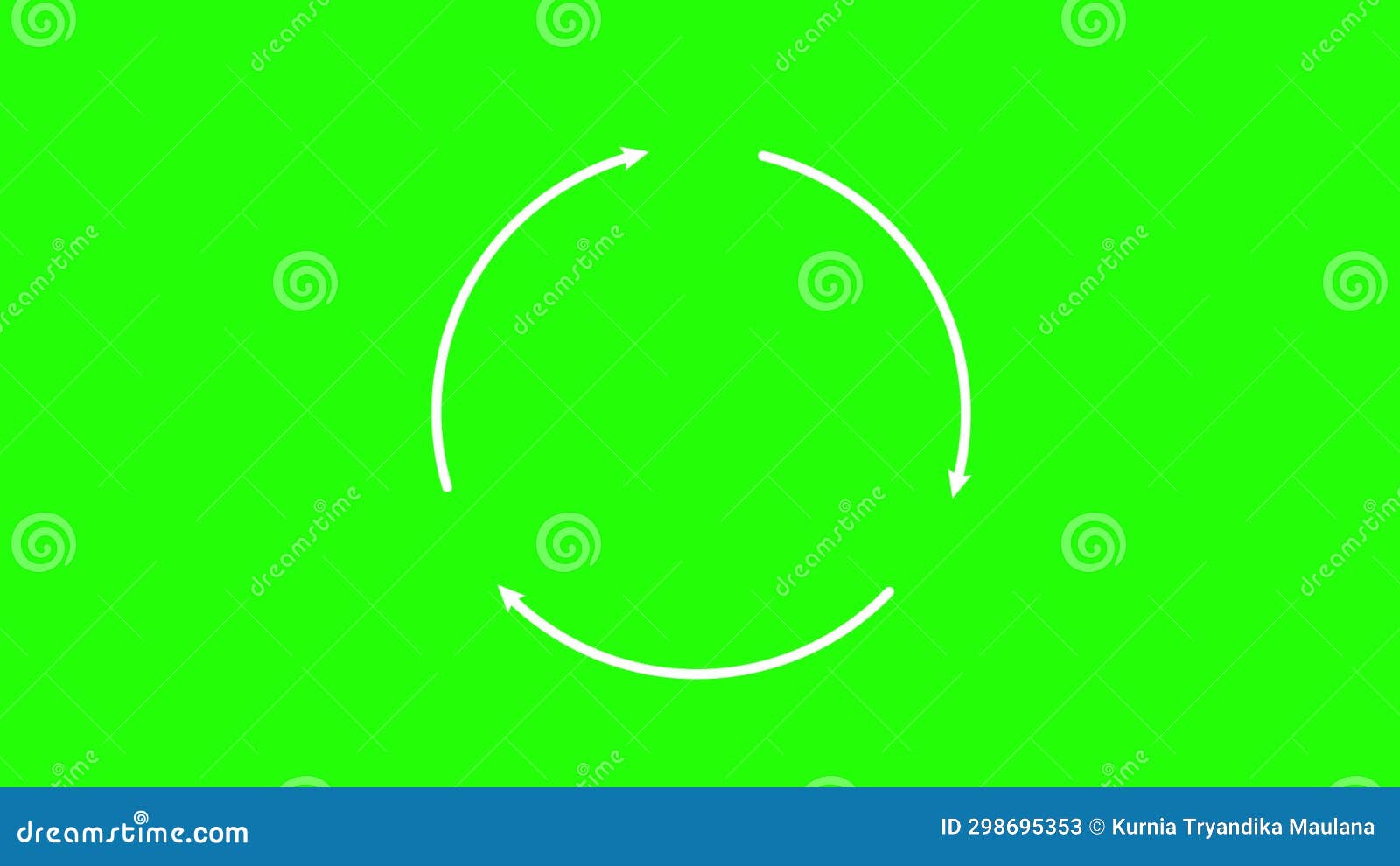 Flow Cycle Step Process Cycle Arrow Next Process Green Screen Three 3 ...