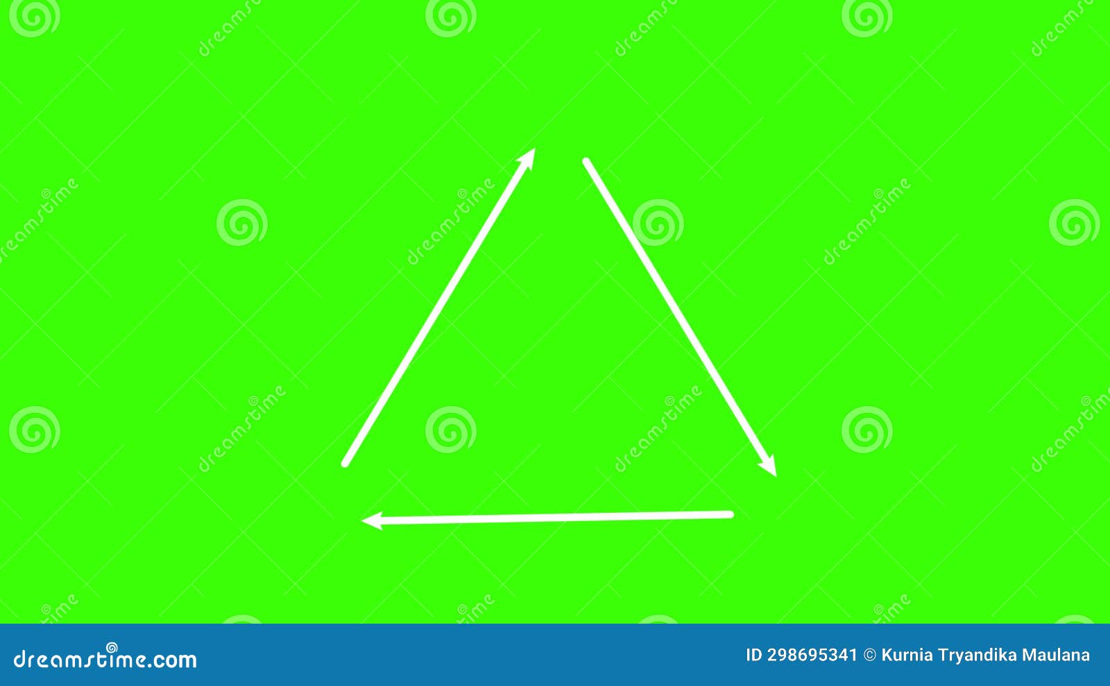 Flow Cycle Step Process Cycle Arrow Next Process Green Screen Three 3 ...