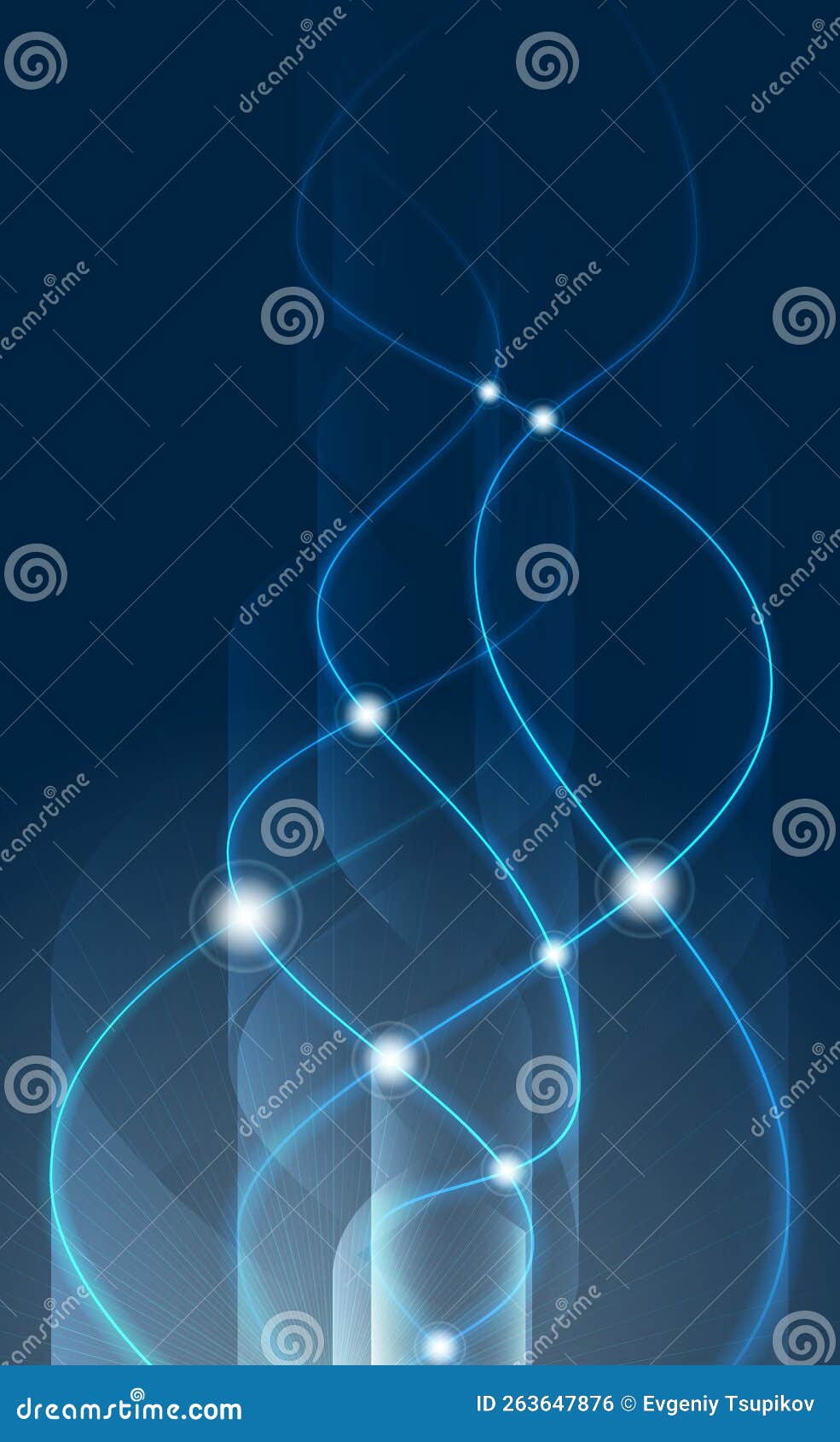 The Flow of Electromagnetic Waves. Stock Vector - Illustration of sound ...