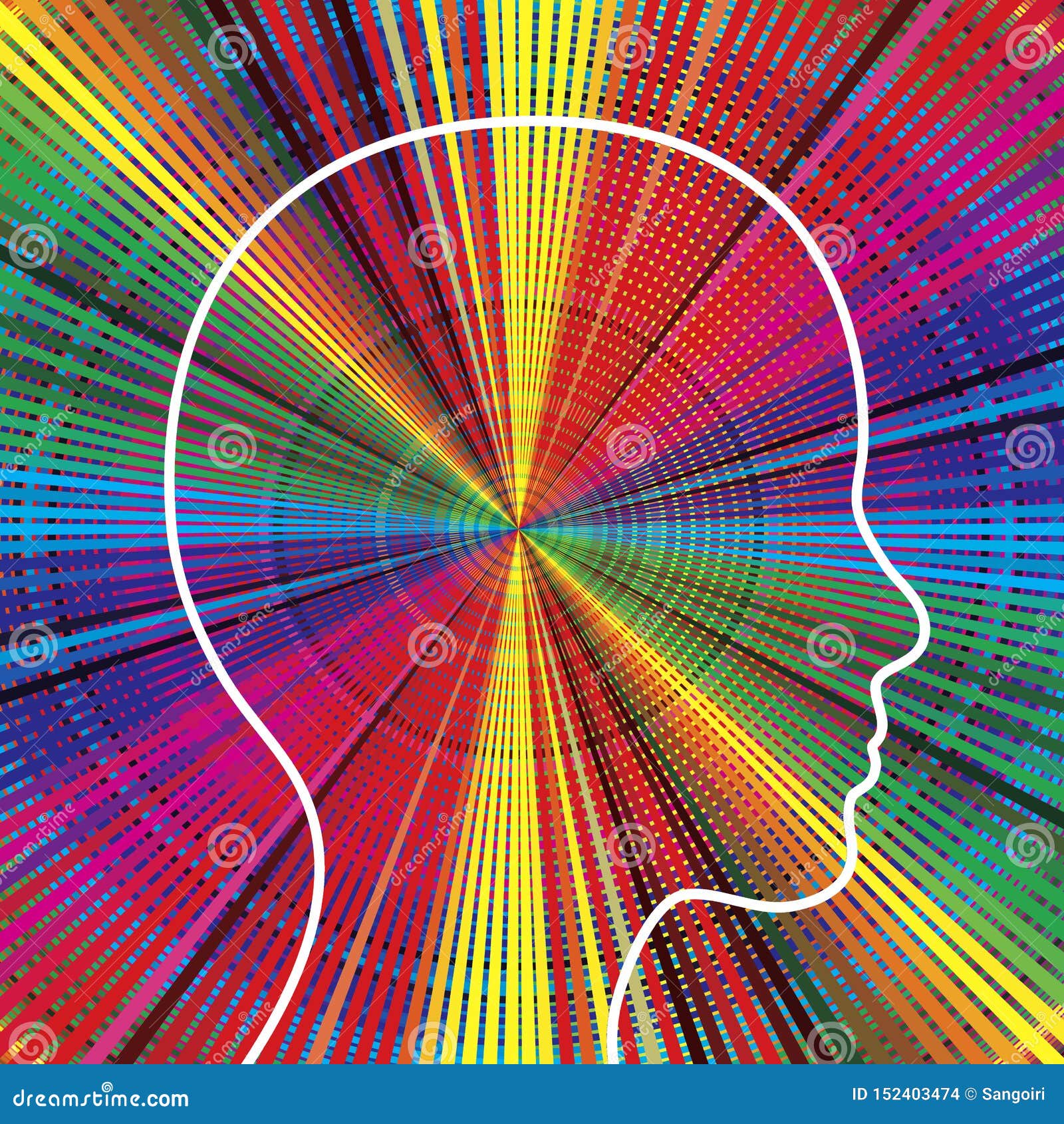 The flow experience stock illustration. Illustration of mental - 152403474