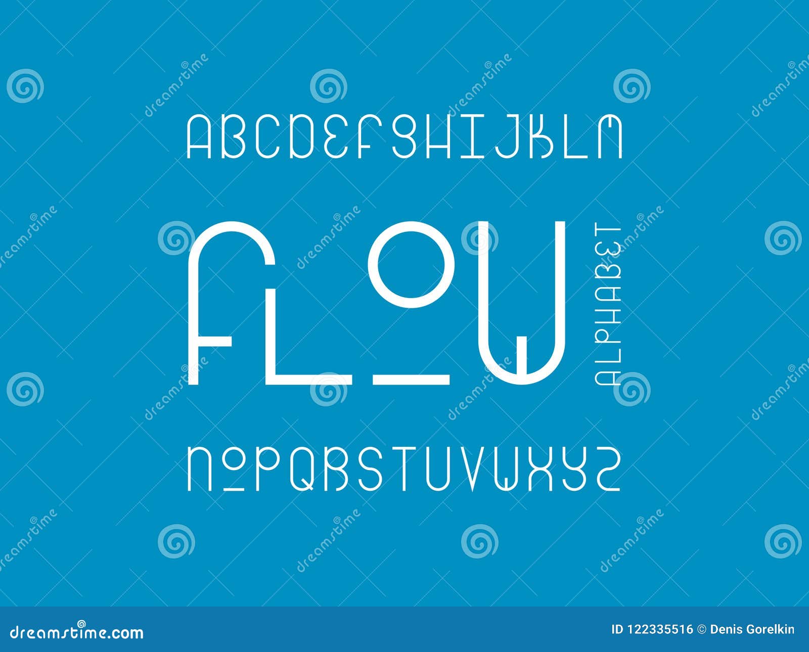 Flow font. Vector alphabet stock vector. Illustration of urban - 122335516