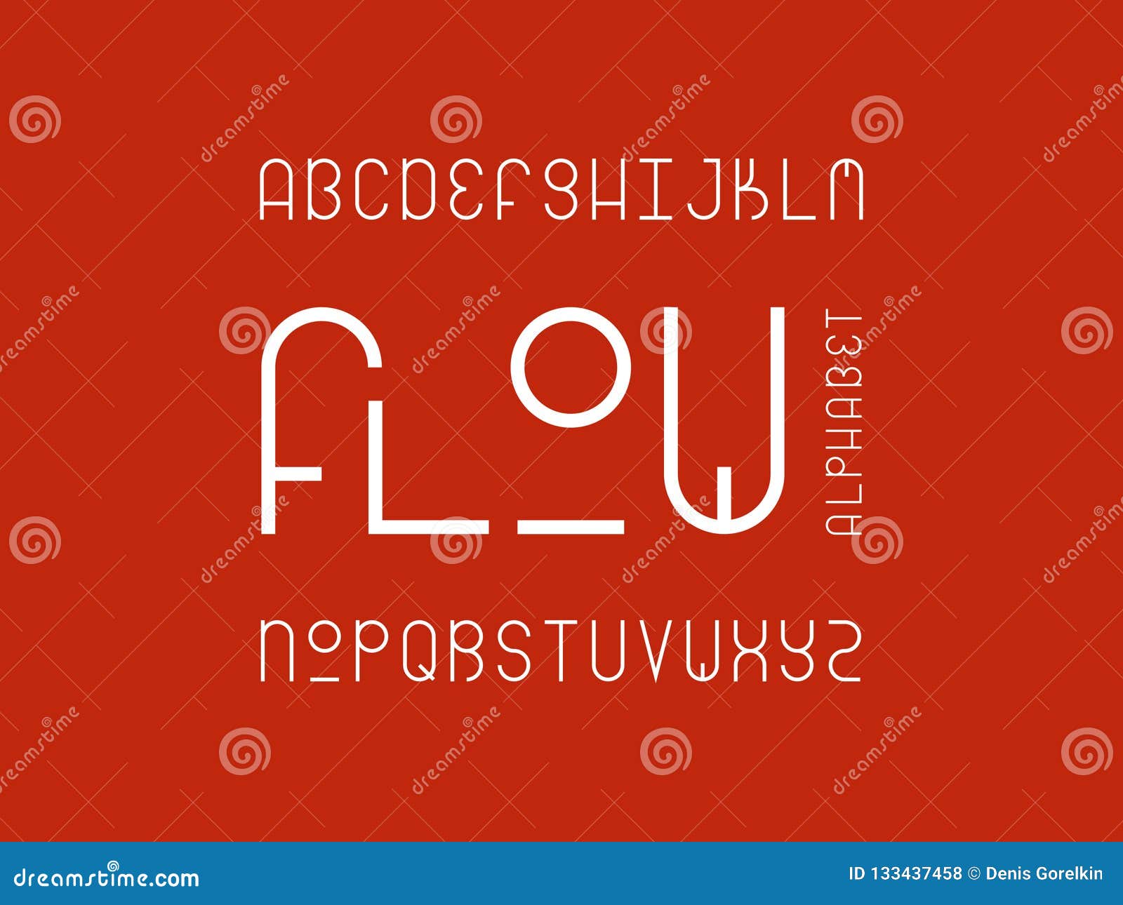 Flow Font. Vector Alphabet | CartoonDealer.com #133437075