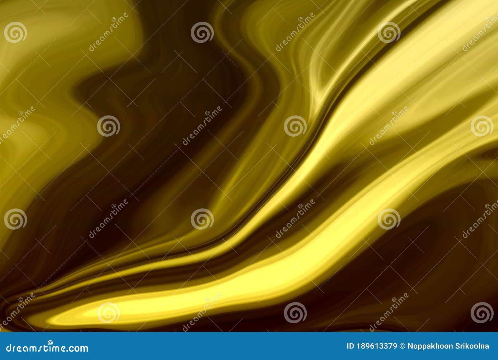 The Flow of Gold Liquid Abstract Background Stock Illustration ...
