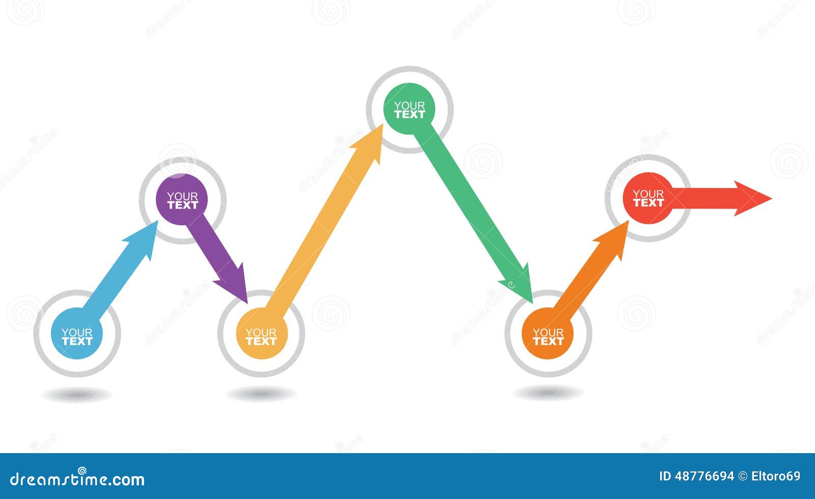 Flow or graph illustration stock vector. Illustration of arrows - 48776694