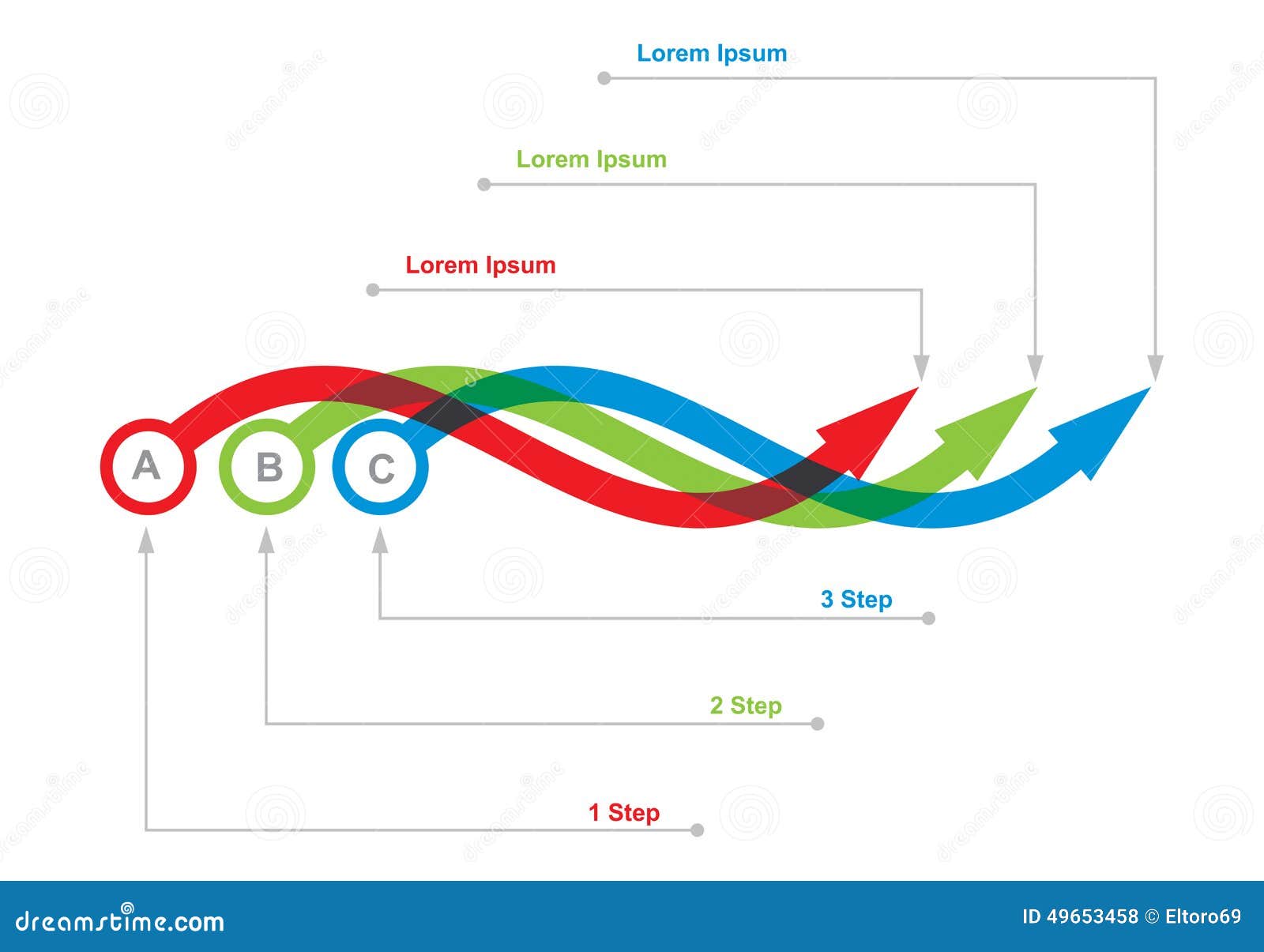 Flow or graph illustration stock vector. Illustration of concept - 49653458