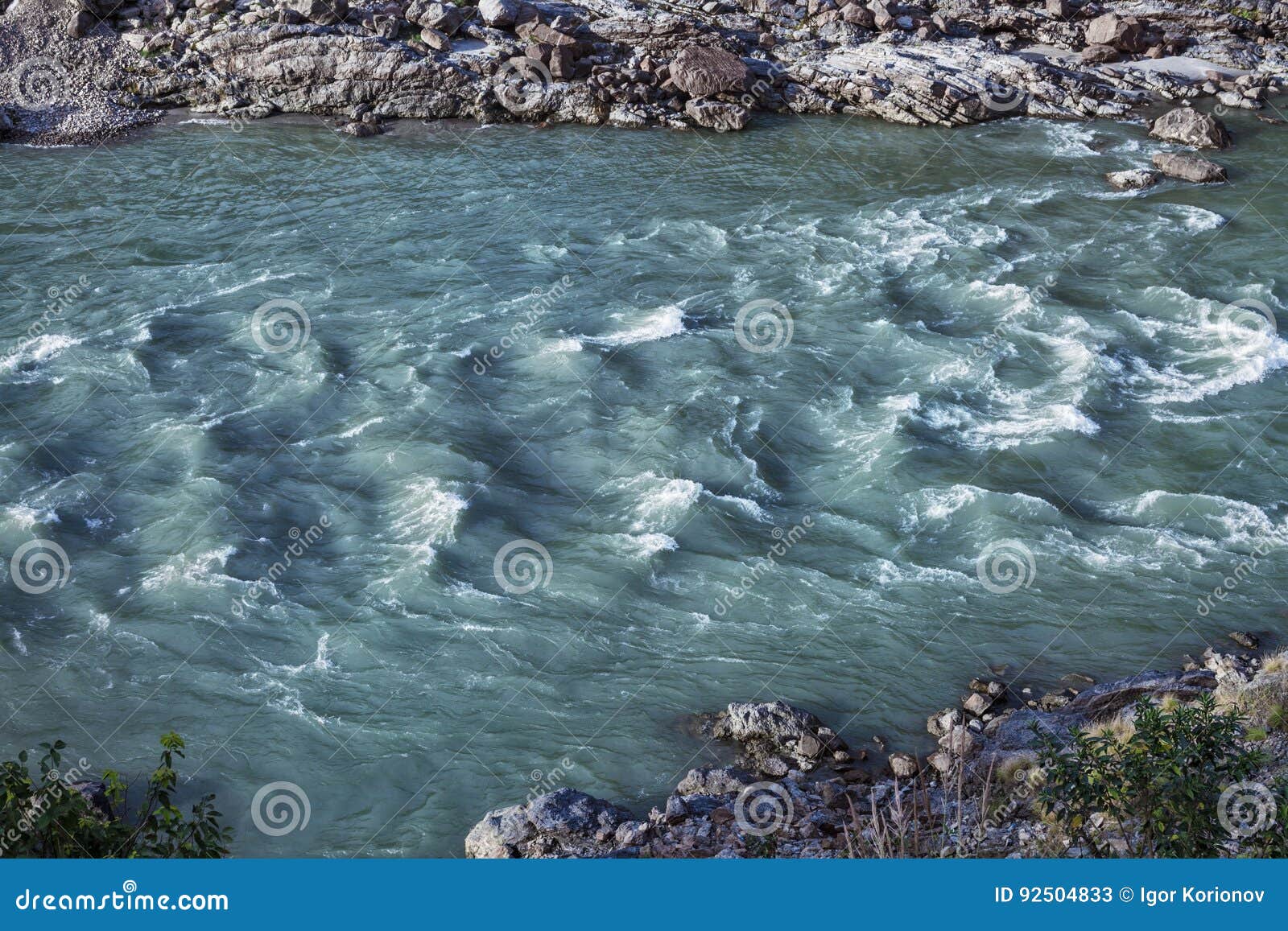 The Flow of the Great Ganges River Stock Image - Image of vacation ...