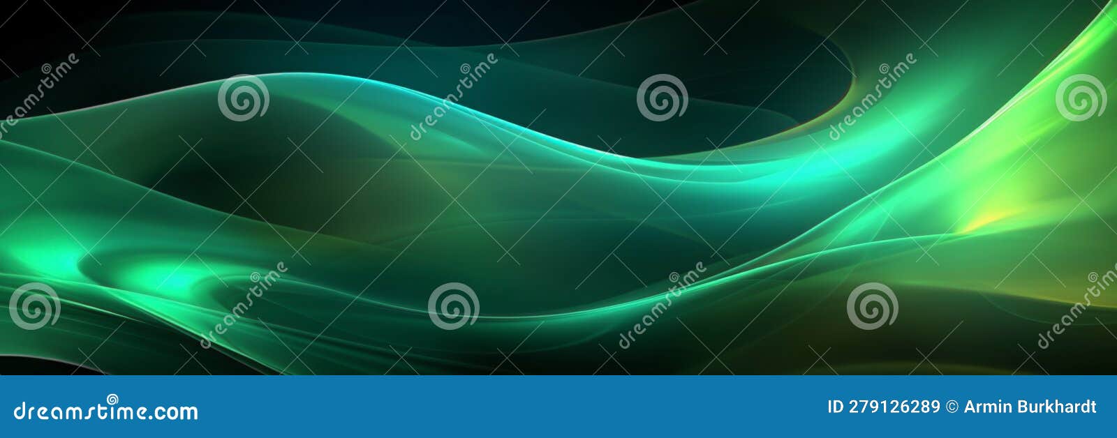 Flow of Green Light in Waves for Texture Elements As Background Against ...