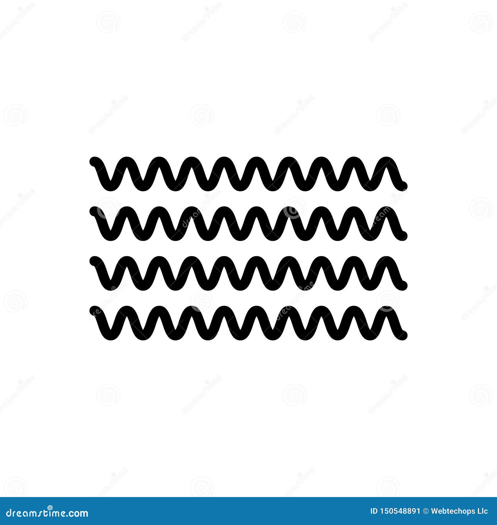 Black Solid Icon for Flow, Flux and Stream Stock Illustration ...