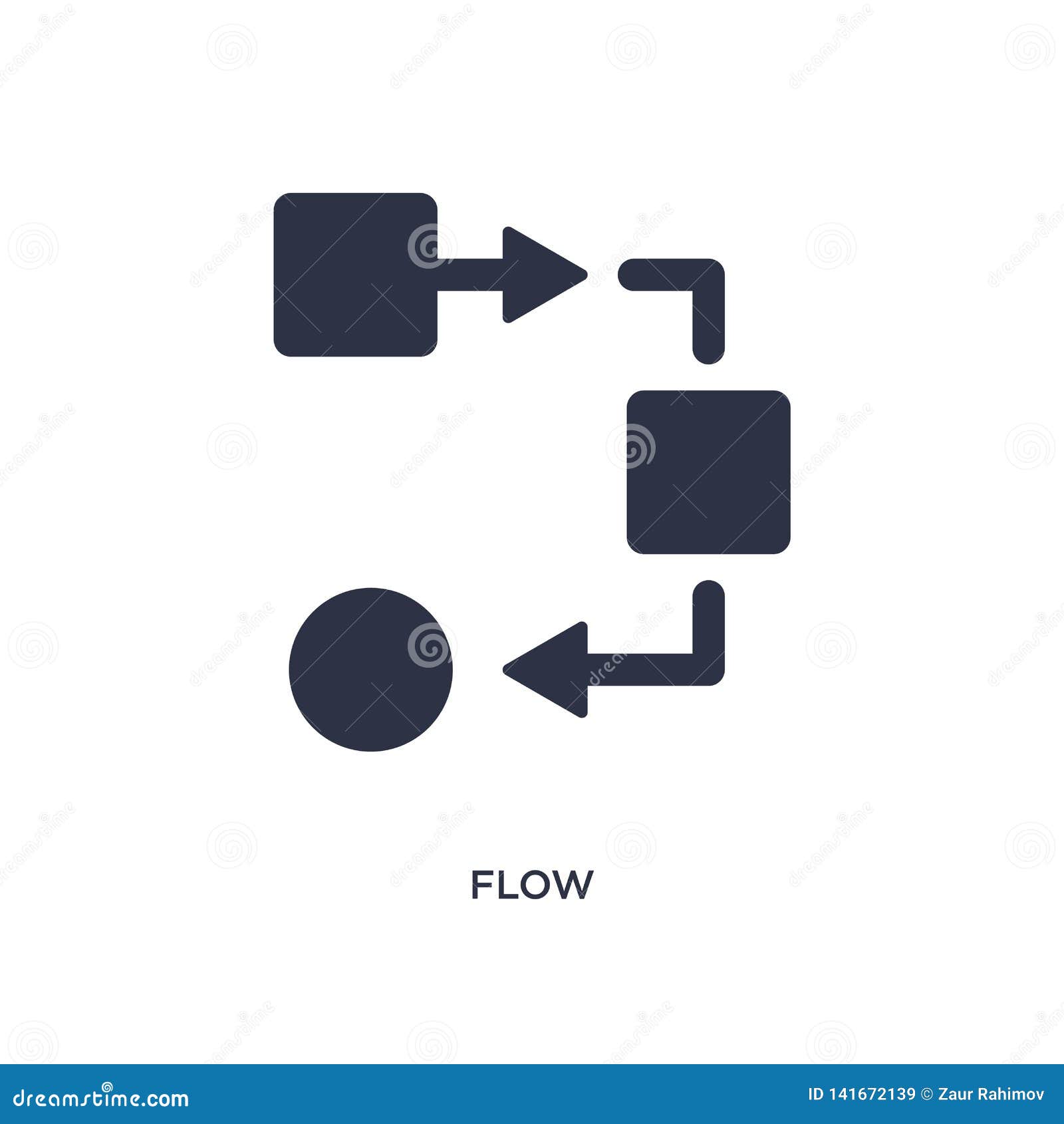 Flow Icon on White Background. Simple Element Illustration from ...