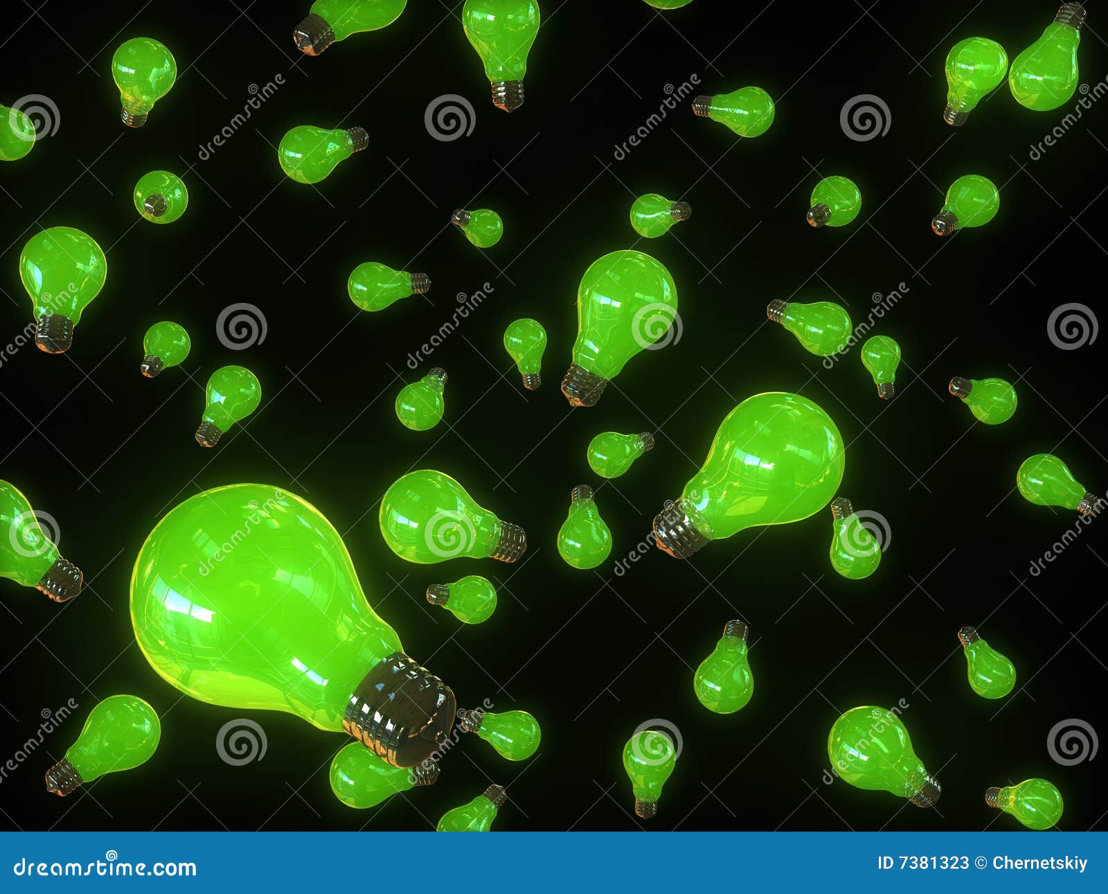 Flow of ideas stock illustration. Illustration of illuminated - 7381323