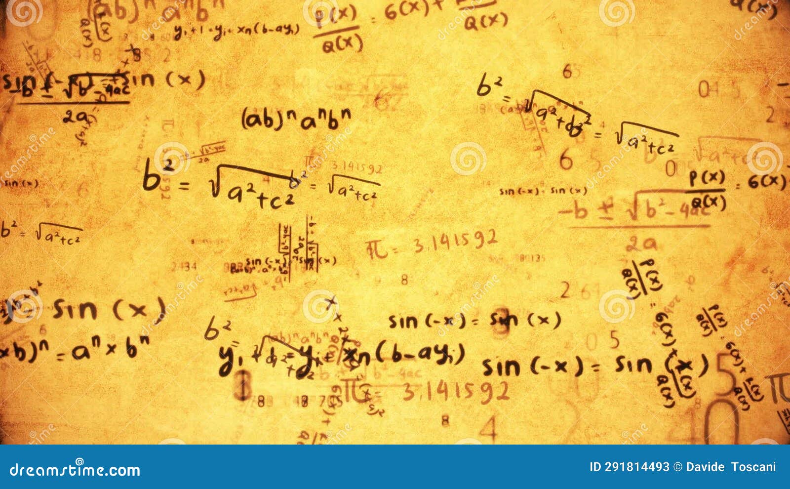 Flow of Mathematical Formulas and Numbers - Loop Animation Background Stock Video - Video of ...