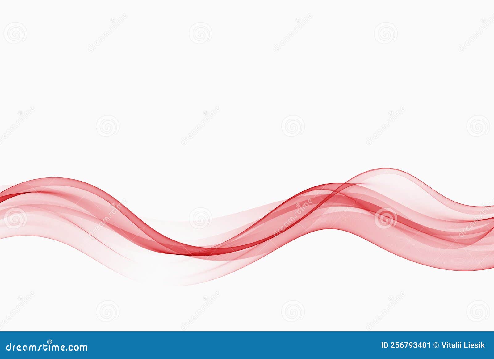 Flow of Red Transparent Abstract Smoke Wave.Design Element. Stock ...