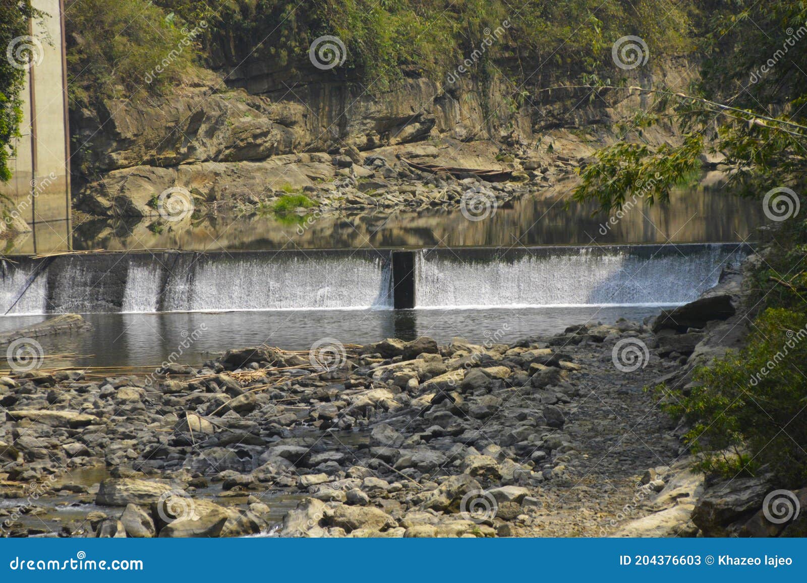 Flow River Water Northeast India Stock Image - Image of northeast ...