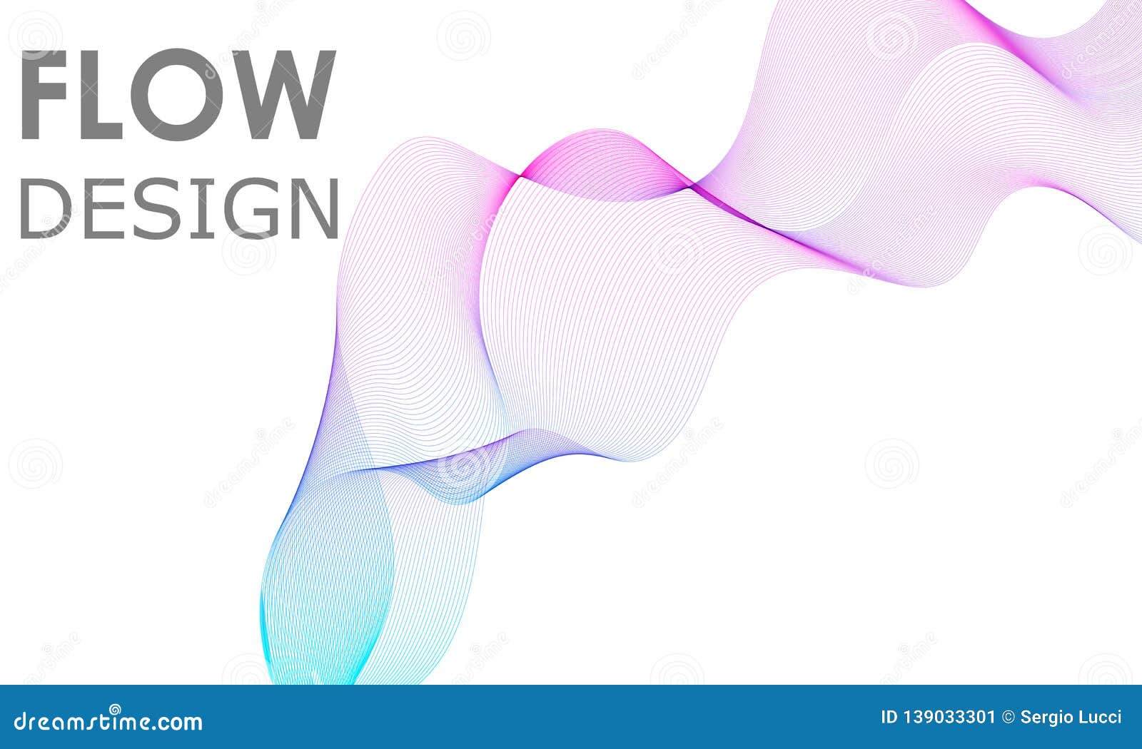 Flow Shapes Design. Liquid Wave. 3d Flow Shape. Stock Vector ...