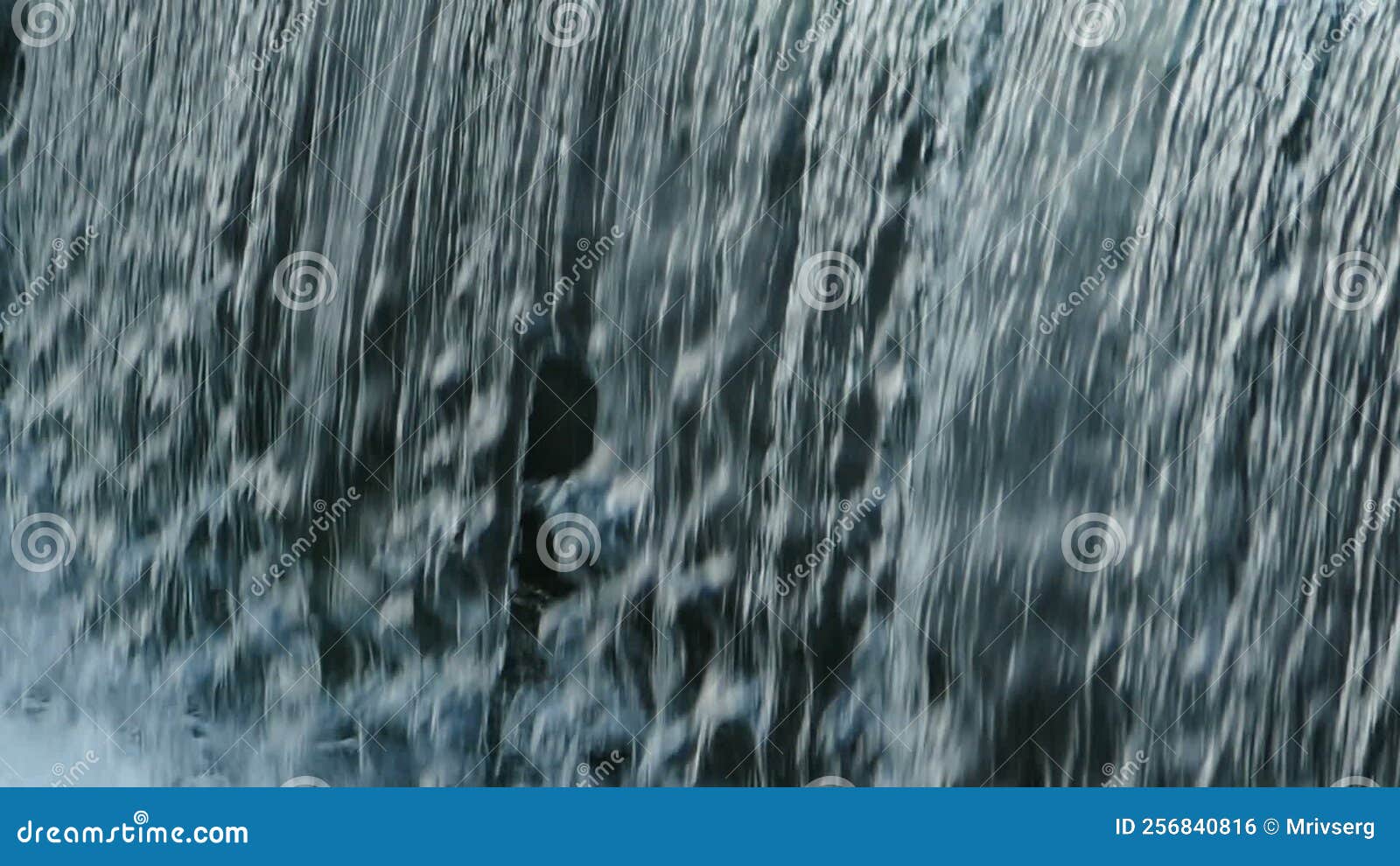 Flow of Slowly Falling Water Waterfall Stock Footage - Video of ...