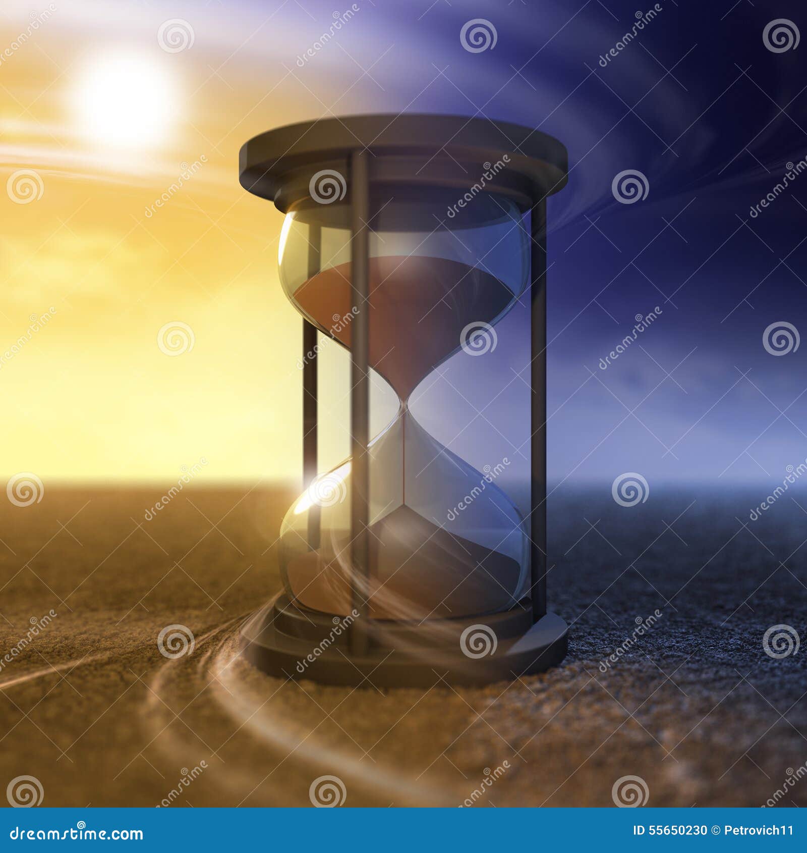The flow of time stock illustration. Illustration of concept - 55650230