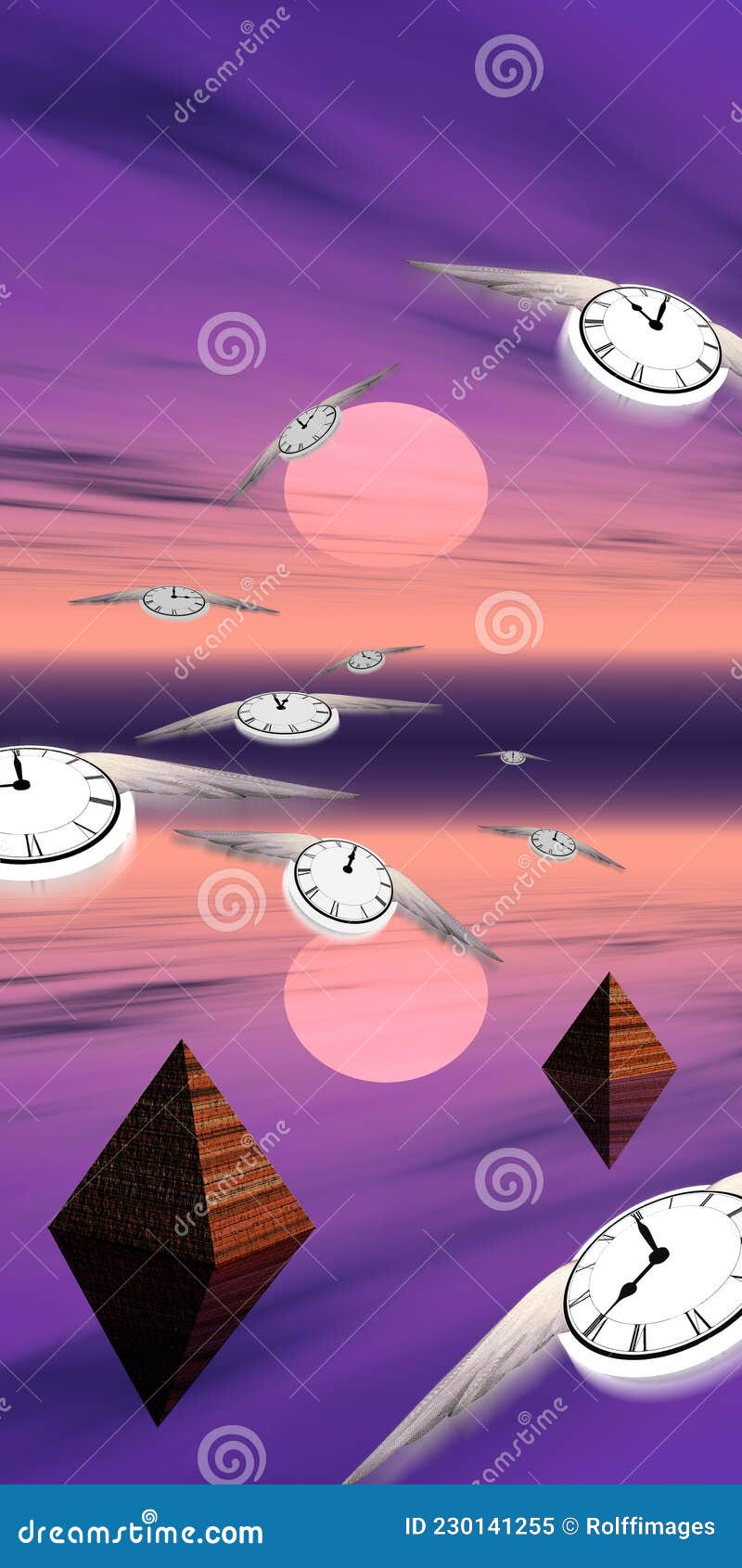 Flow of Time stock illustration. Illustration of forever - 230141255
