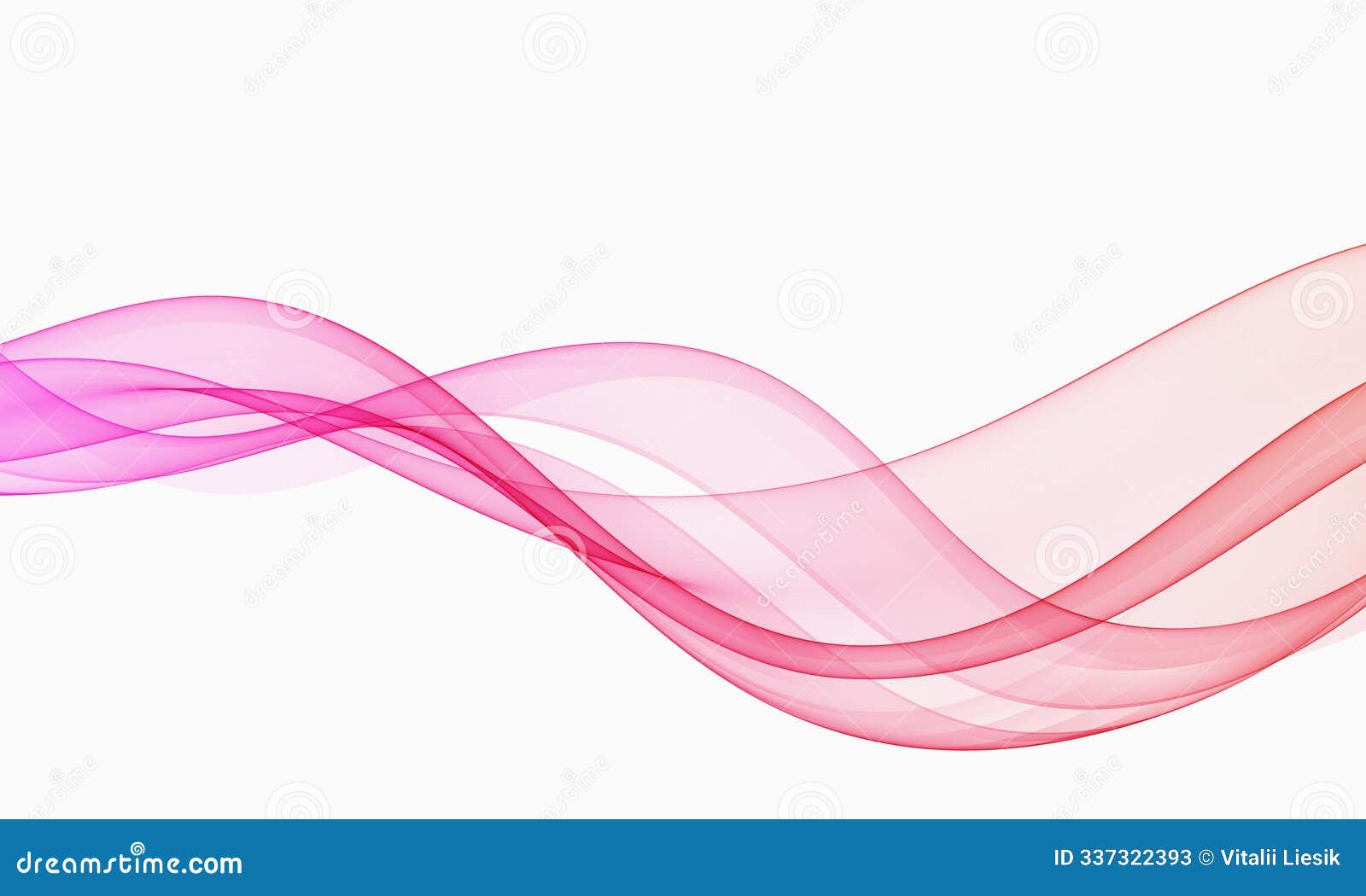 Flow of Transparent Curve Lines. Abstract Wave Background Stock ...