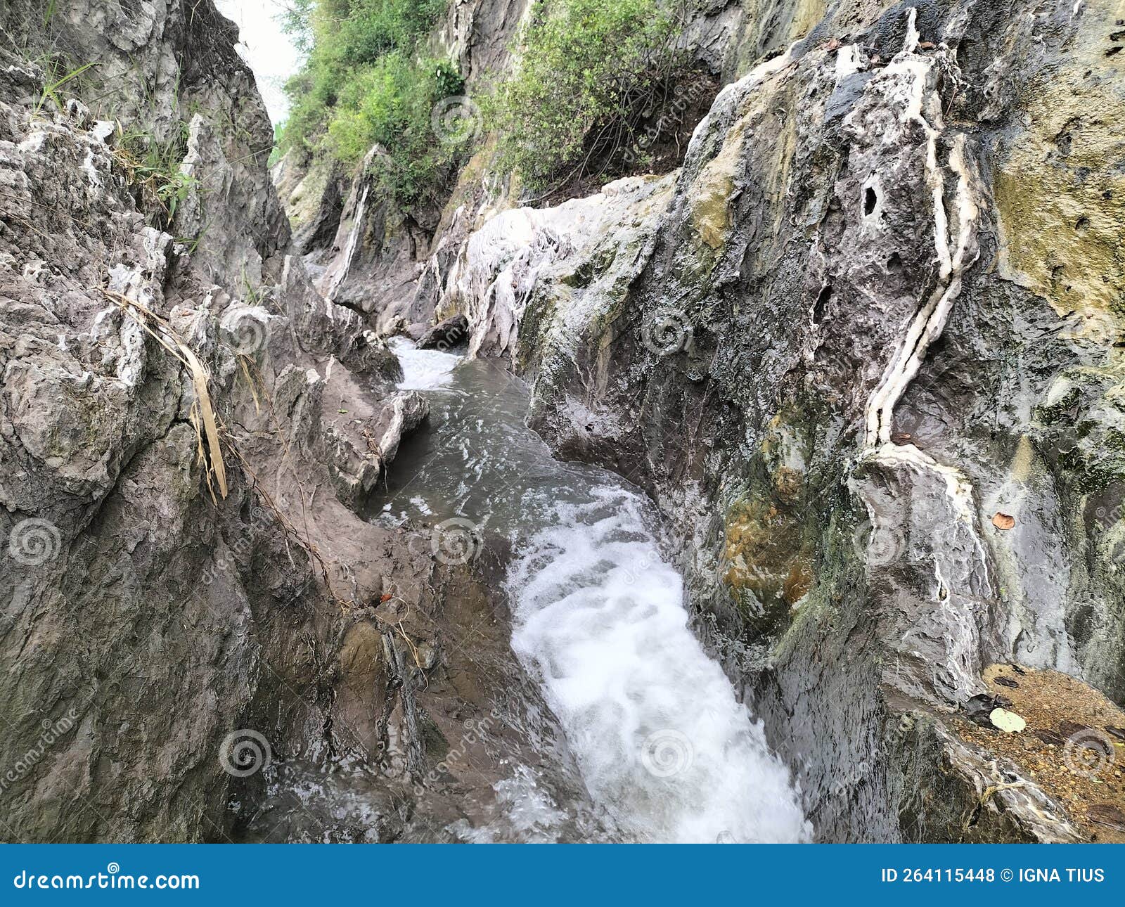 The Flow of Water in the River that Calms the Mind Stock Photo - Image ...