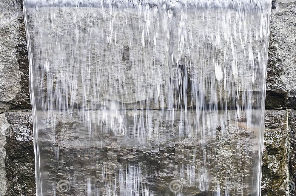 Flow of Water on Stone Steps Stock Image - Image of water, wall: 35448675