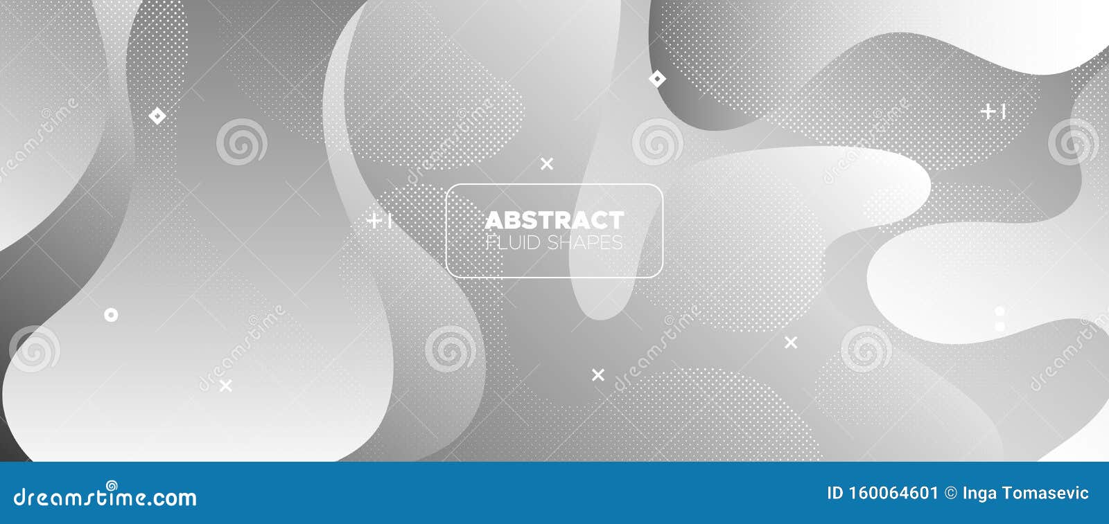 Flow Wave Poster. Monochrome Gradient Template Stock Vector ...