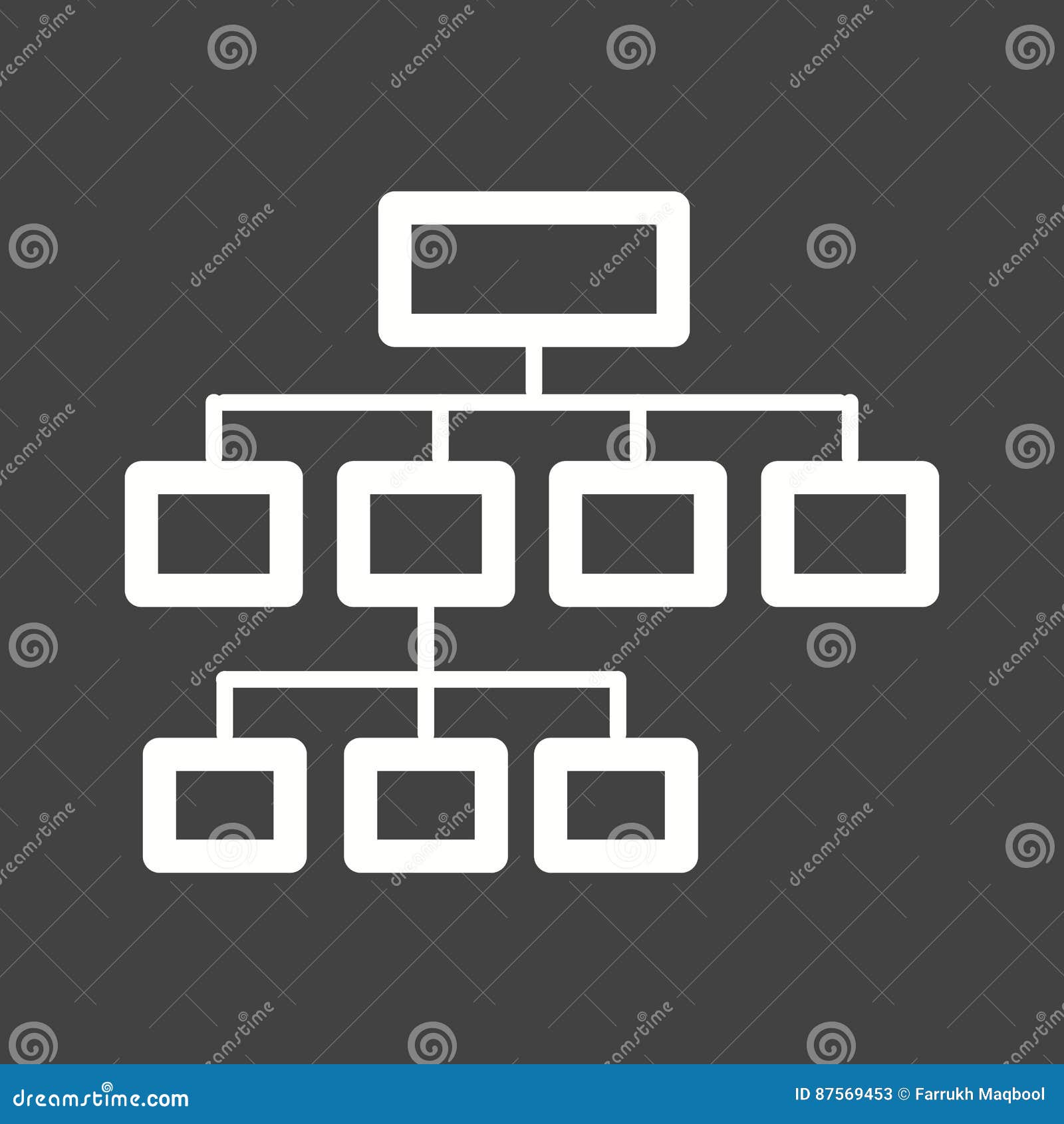Flowchart illustrazione vettoriale. Illustrazione di organizzazione ...