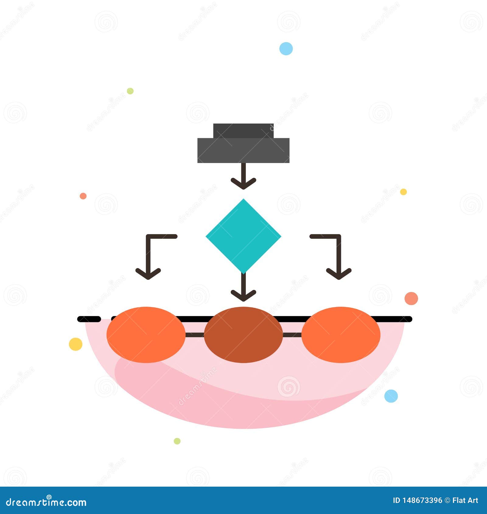 Flowchart Algorithm Business Data Architecture Scheme Structure Workflow Abstract Flat 2514
