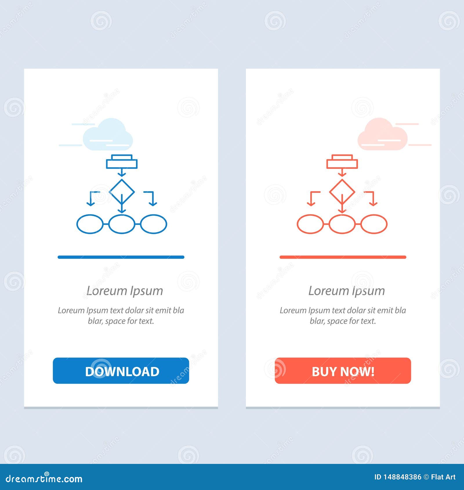 Flowchart Algorithm Business Data Architecture Scheme Structure Workflow Blue And Red