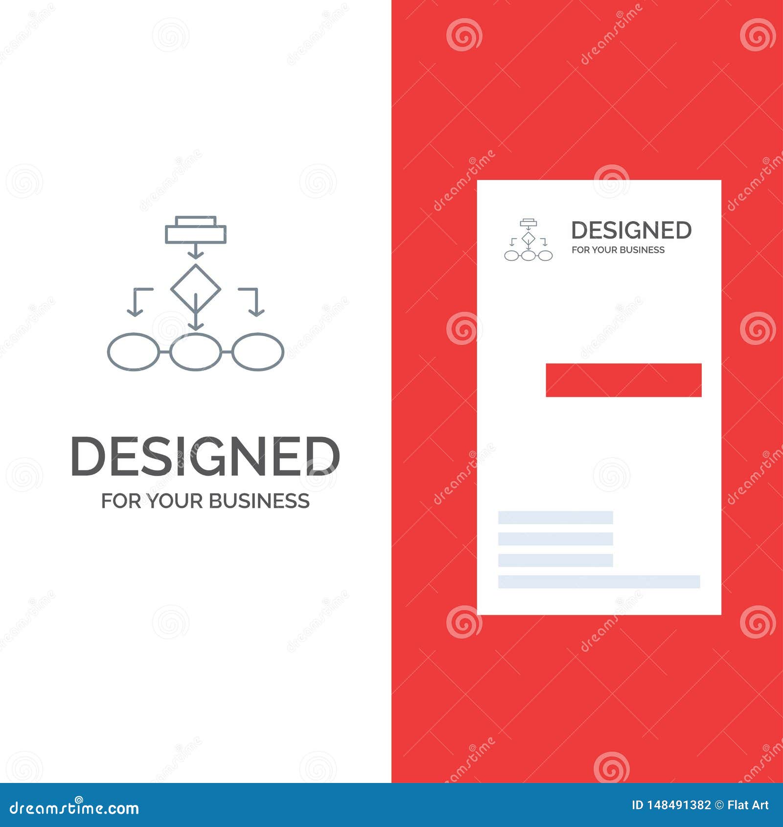 Flowchart Algorithm Business Data Architecture Scheme Structure Workflow Grey Logo Design 0469
