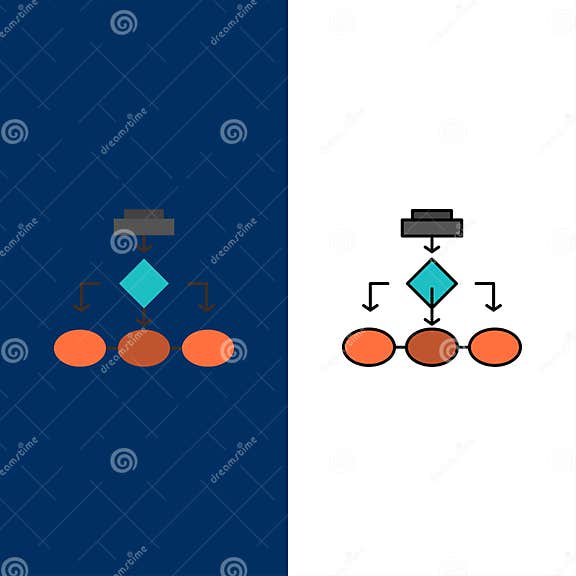Flowchart, Algorithm, Business, Data Architecture, Scheme, Structure, Workflow Icons. Flat and ...