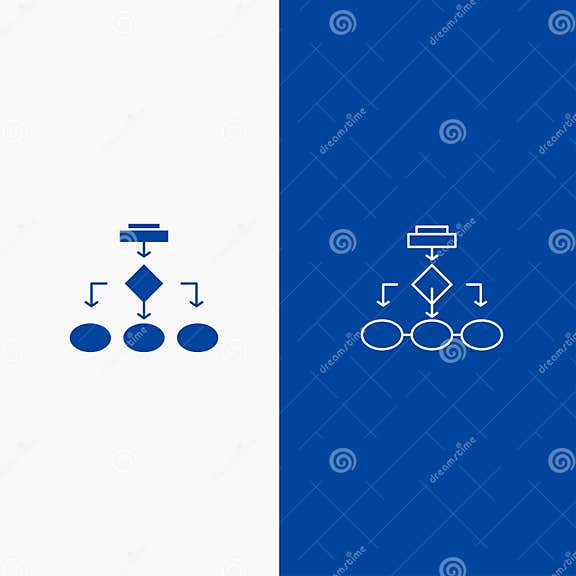 Flowchart Algorithm Business Data Architecture Scheme Structure Workflow Line And Glyph 4089