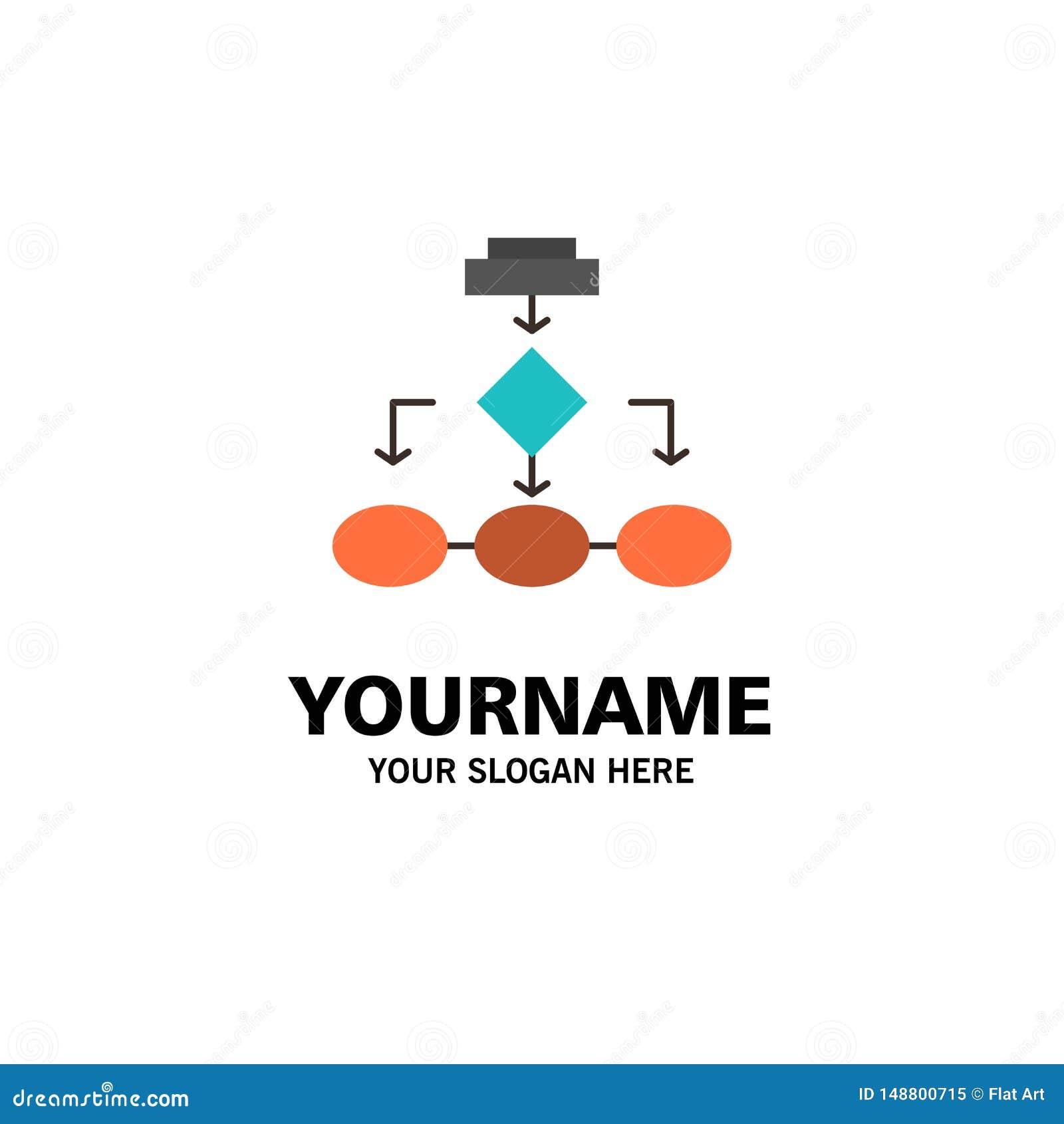 Flowchart Algorithm Business Data Architecture Scheme Structure Workflow Blue Outline Logo
