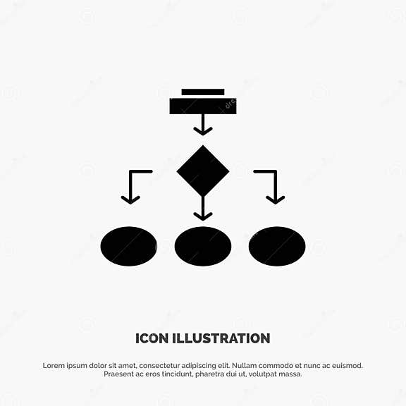 Flowchart, Algorithm, Business, Data Architecture, Scheme, Structure, Workflow Solid Glyph Icon ...