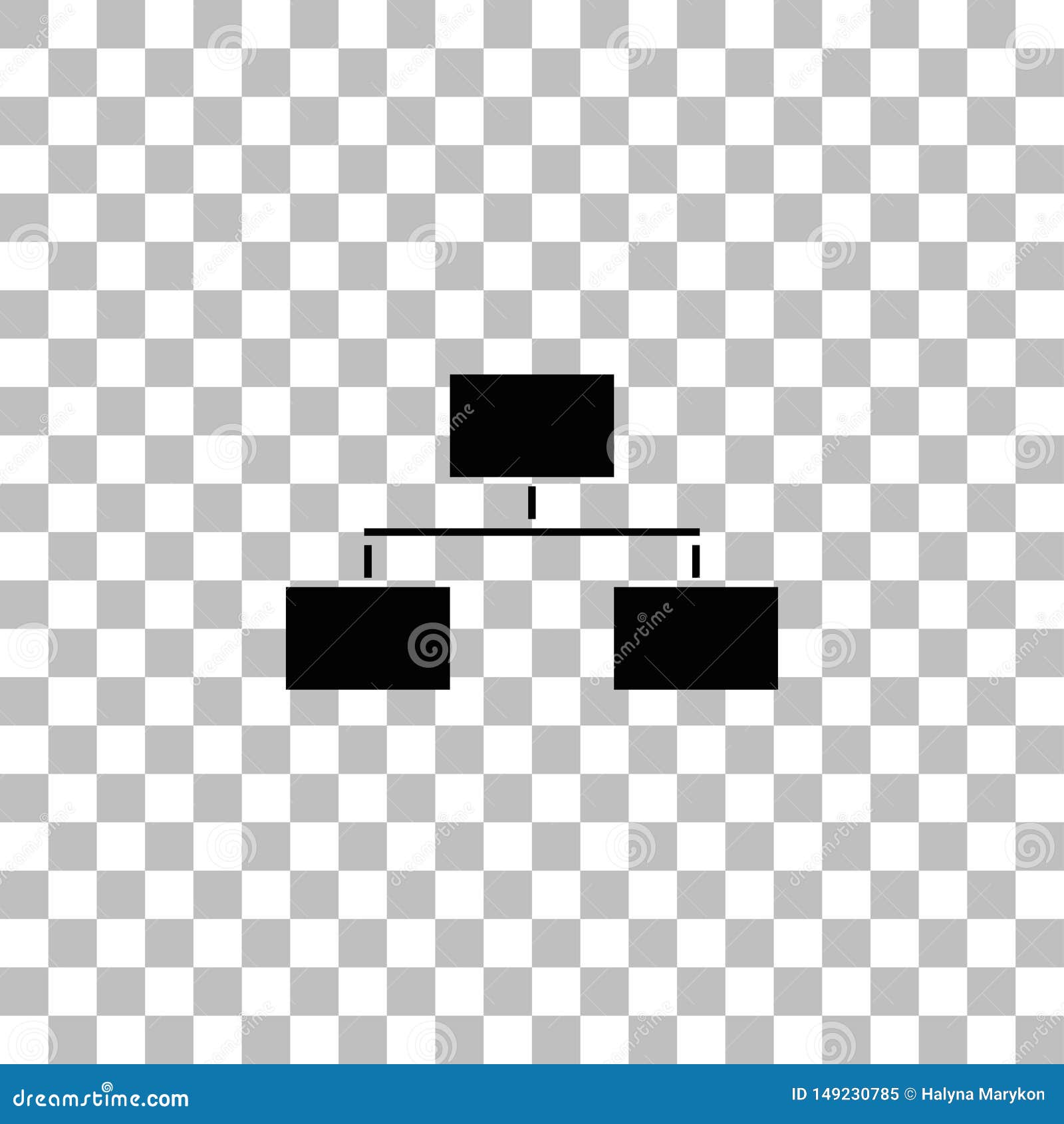 Flowchart icon flat stock vector. Illustration of organization - 149230785