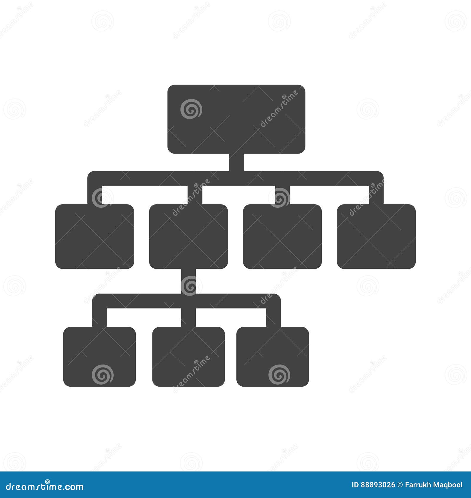 Flowchart Structure. Hierarchy Scheme Infographic For Business ...