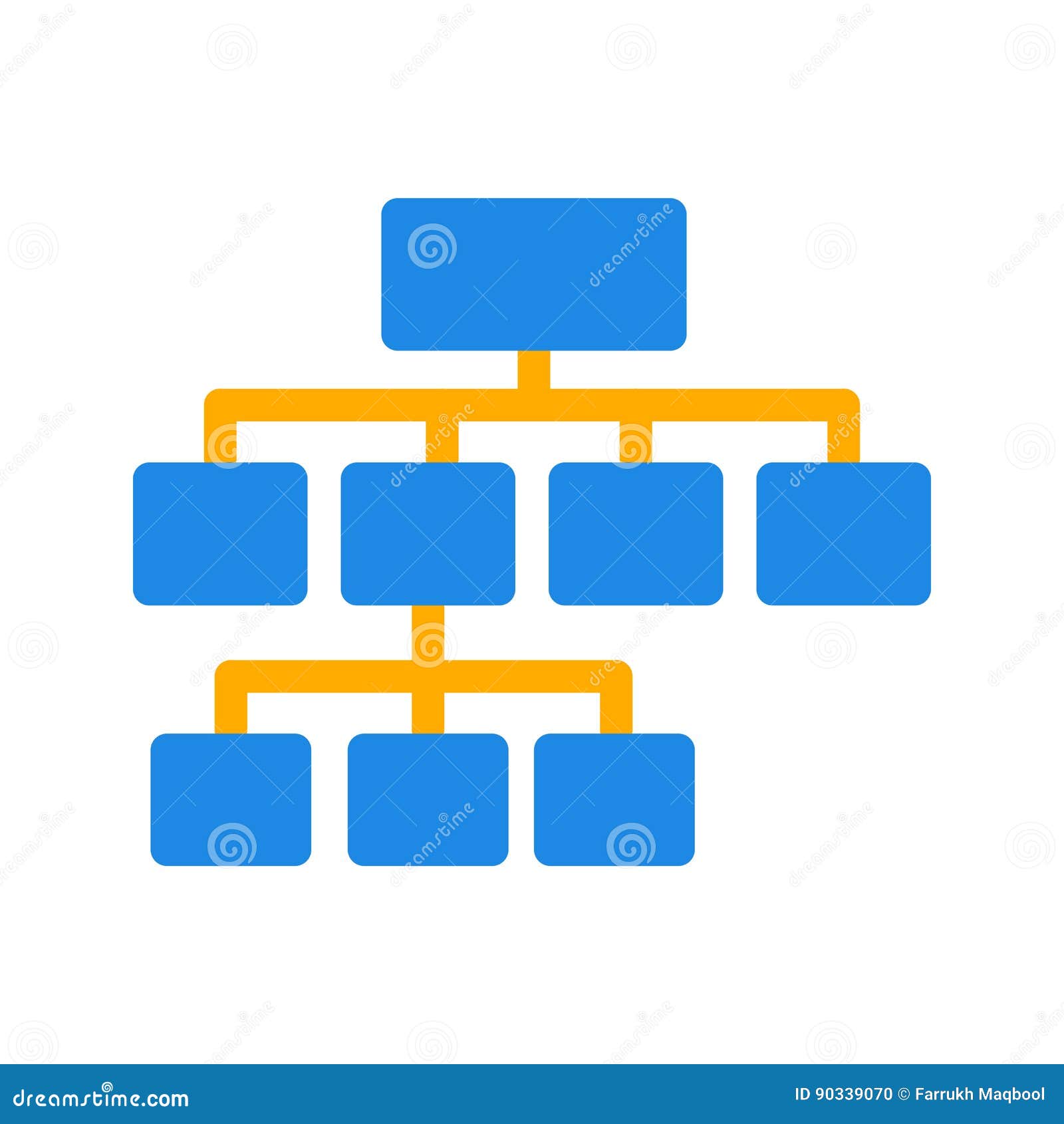 Flowchart stock vector. Illustration of business, flowchart - 90339070