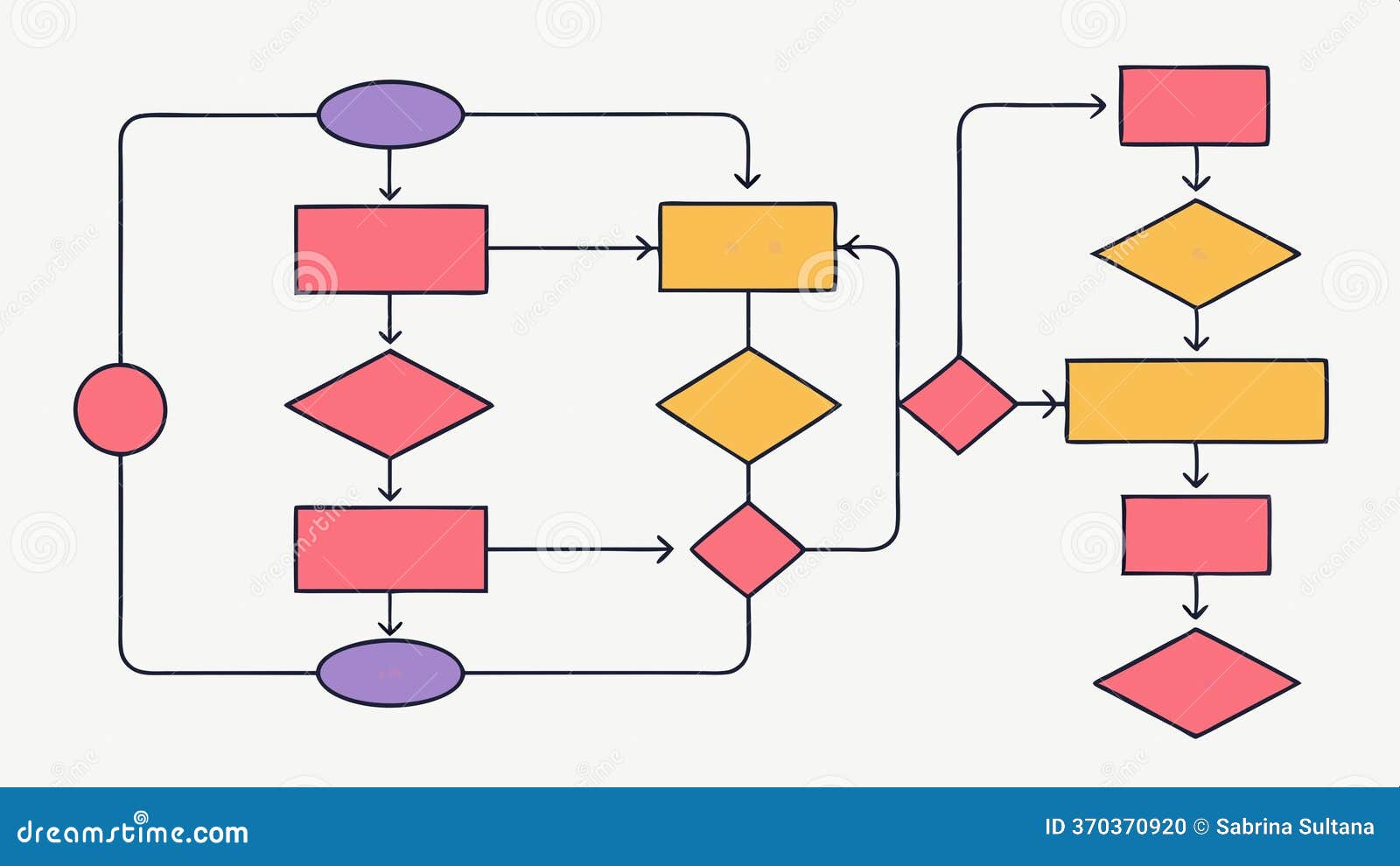A Boy Is Explaining A Flowchart To A Girl Stock Photo | CartoonDealer ...