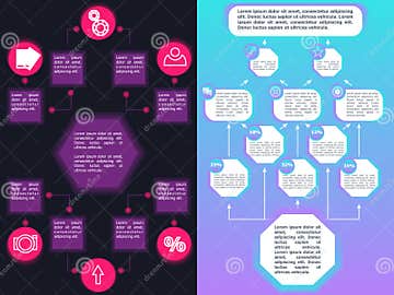 Flowchart Elements Different Arrows Stock Vector - Illustration of ...