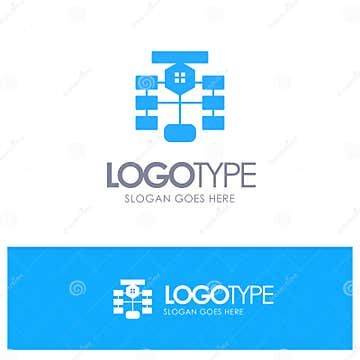Flowchart, Flow, Chart, Data, Database Blue Logo Vector Stock Vector ...