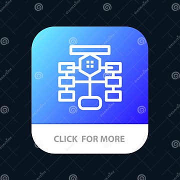 Flowchart, Flow, Chart, Data, Database Mobile App Button. Android and ...