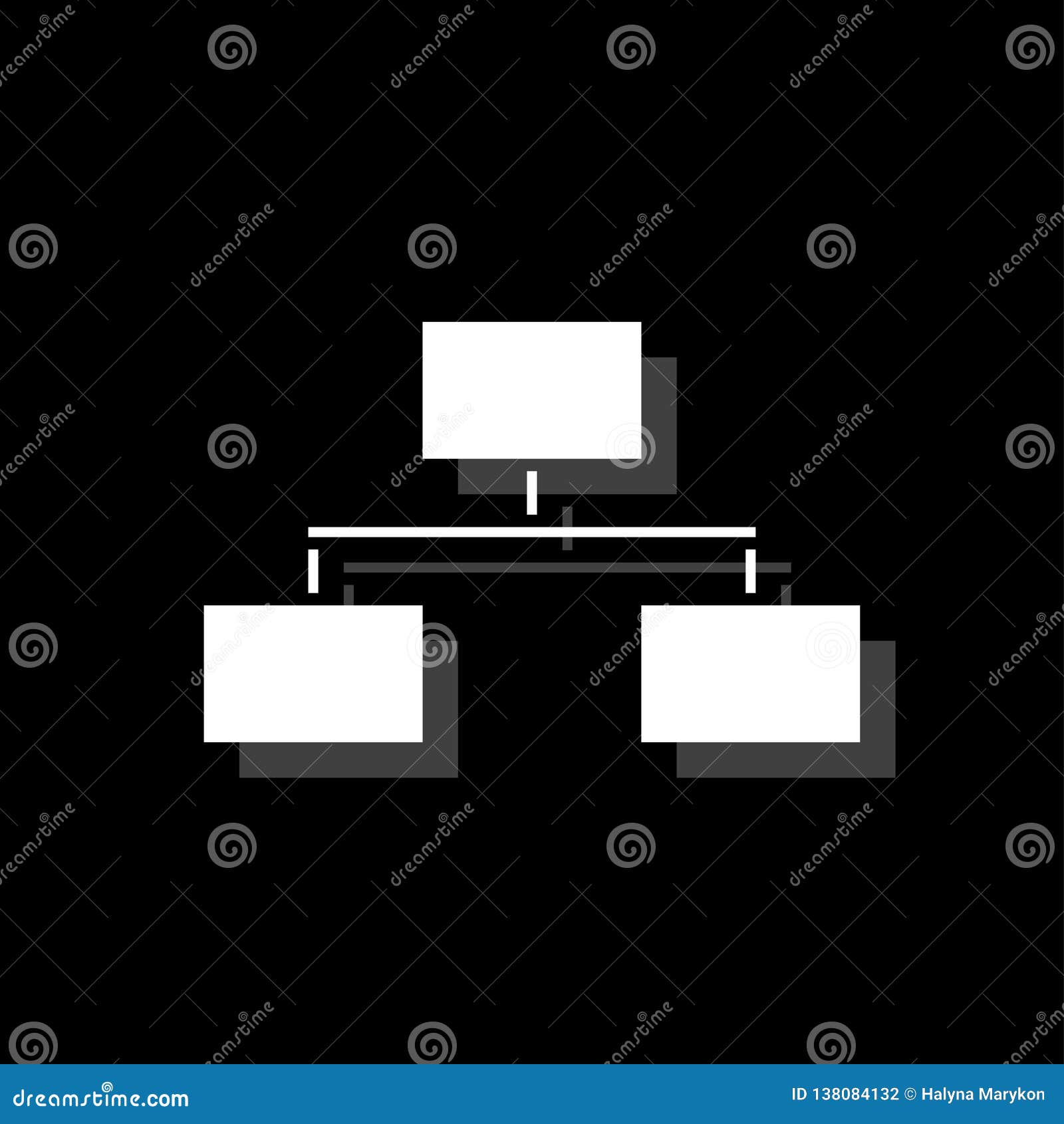 Flowchart icon flat stock illustration. Illustration of diagram - 138084132
