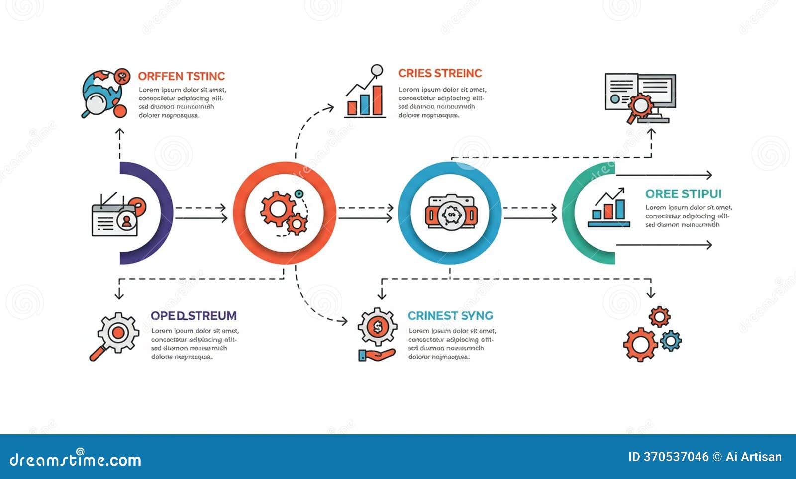A Boy Is Explaining A Flowchart To A Girl Stock Photo | CartoonDealer ...