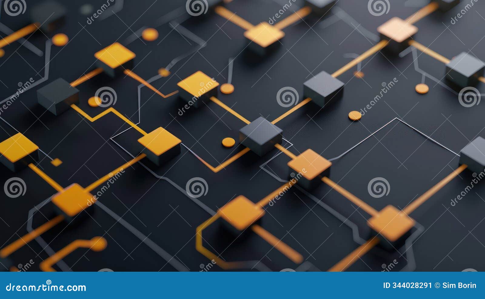 A Flowchart Illustrating the Process Stock Illustration - Illustration ...