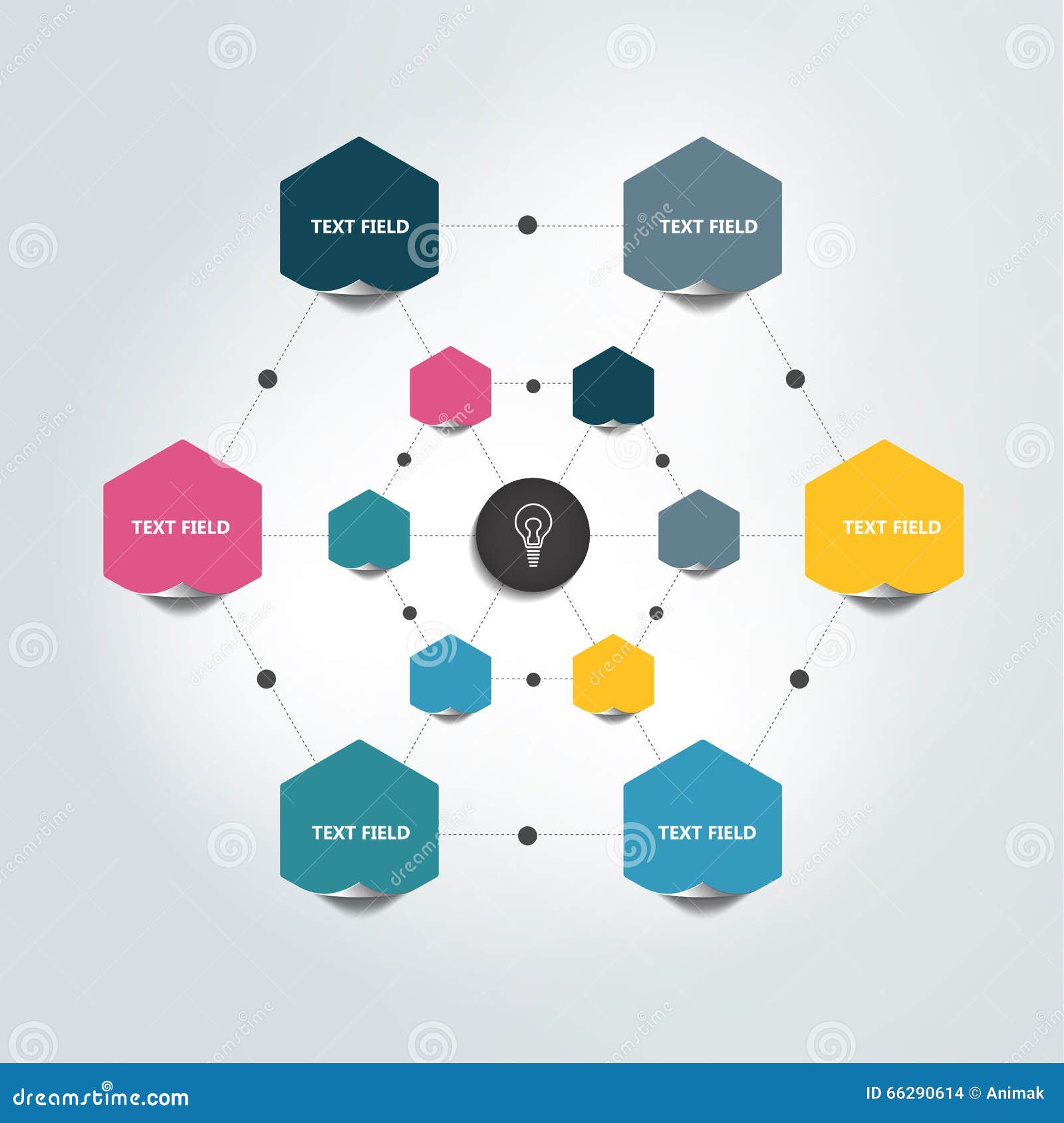 Flowchart Infographic. Color Circles Chart Stock Vector - Illustration ... Flowchart Infographic. Color Circles Chart Stock Vector - Illustration ...